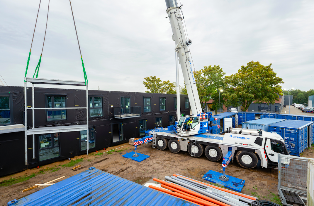 In Olanda la prefabbricazione conta sulla Grove GMK5120L - Sollevare